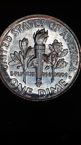 2020d Roosevelt dime Mint Error Finger Fitted Damaged Rivers Nise One ...