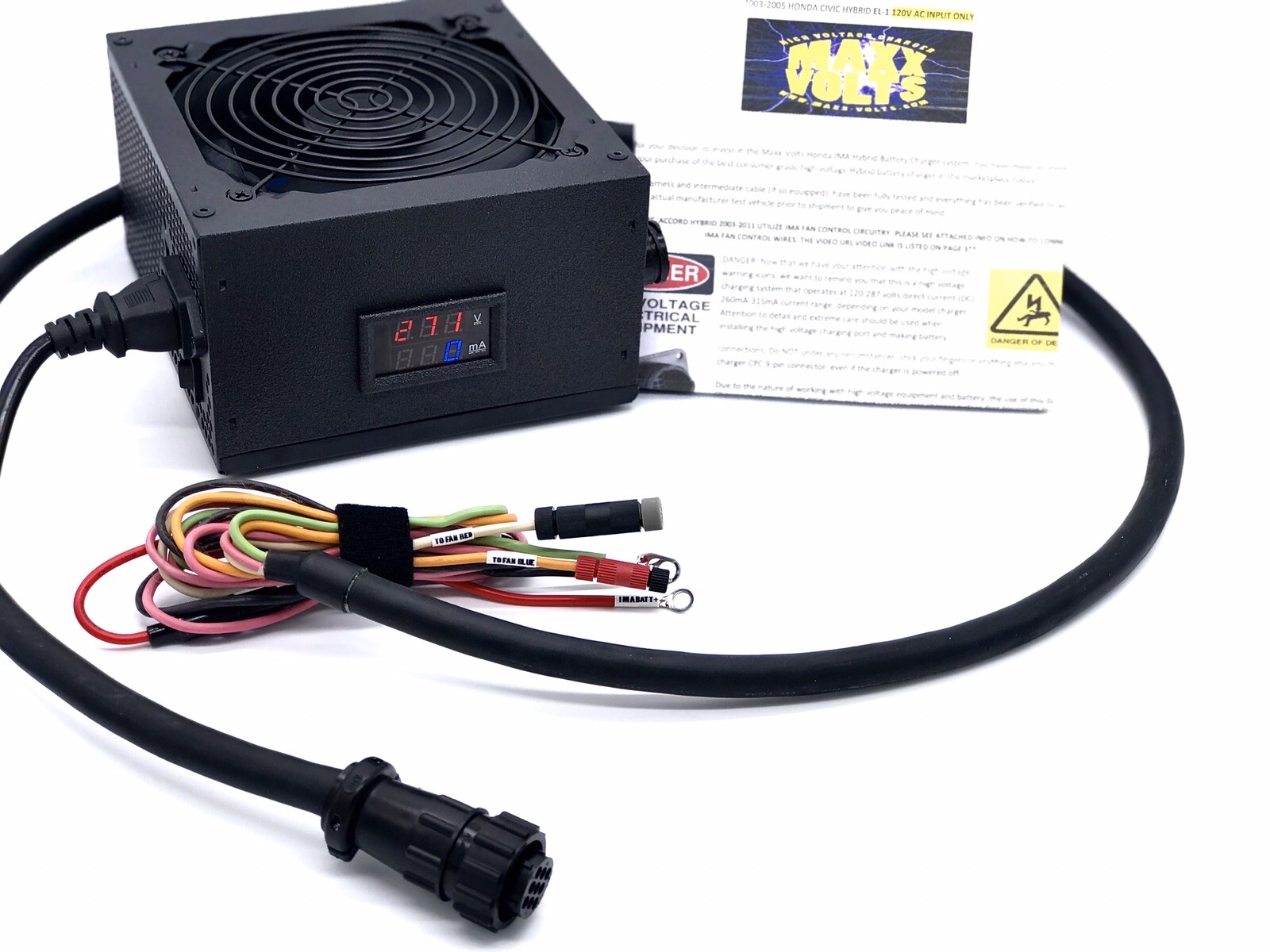 Maxx Volts Grid Charger 2009-2014 Honda Insight Hybrid EL-1 IMA Battery ...