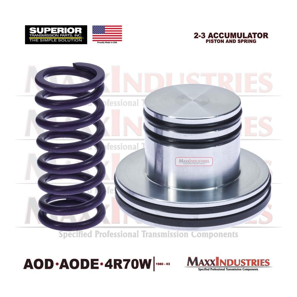 AOD AODE 4R70W 2-3 Accumulator Piston and Spring Billet Aluminum w/4 ...