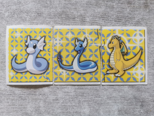 sticker pokémon pour album merlin collections,nintendo,minidraco,draco ...