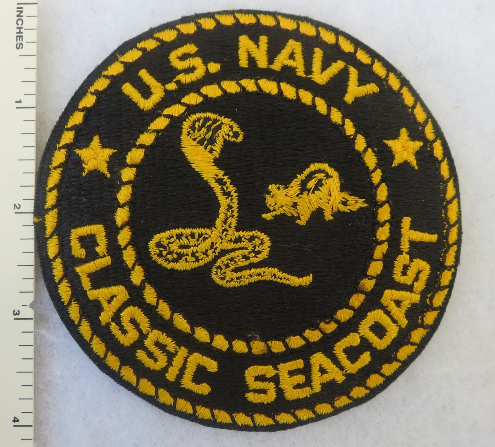 US NAVY CLASSIC SEACOAST NAVAL SECURITY GROUP COMMAND PATCH Vintage ...