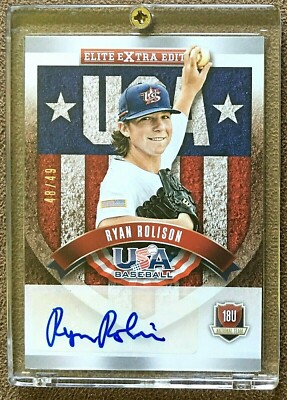 Ryan Rolison 2015 Elite Extra Edition USA Baseball 18U Autograph Rookie ...