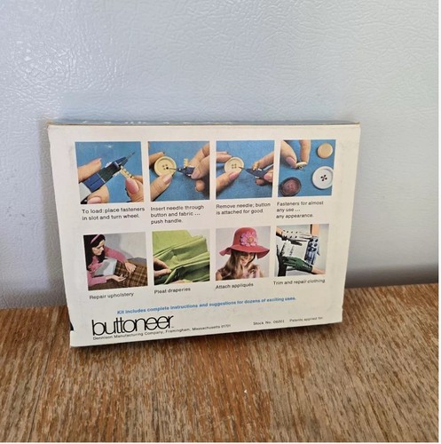 Vintage Buttoneer by Dennison 5-Second Button Attacher 1970s | eBay