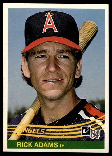 1984 Donruss Rick Adams #85 RC California Angels | eBay