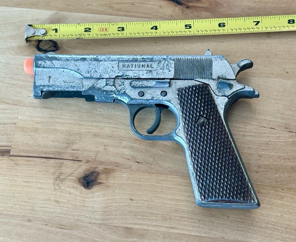 VINTAGE 1950’S MASON NATIONAL CAP GUN COLT 1911 Detective Toy Pat ...