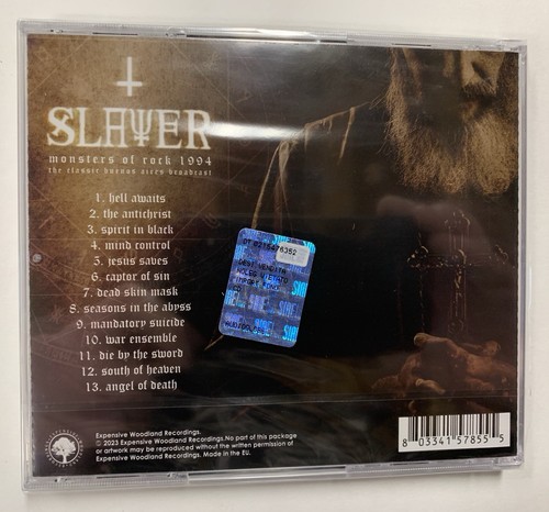 Slayer - Monsters Of Rock 1994 The Classic Buenos Aires Broadcast CD ...
