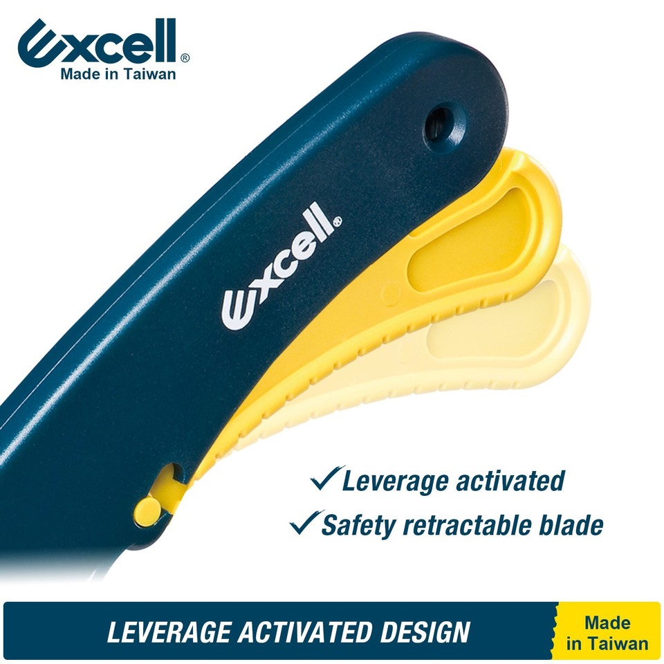 Excell Corner Cutting Utility Knife Safety Lock Lightweight Heavy Duty ...