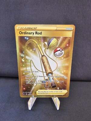 Ordinary Rod Sword & Shield 215/202 Pokémon TCG Base Set Holo Secret ...