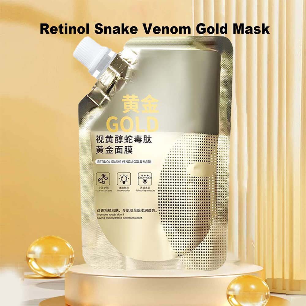Retinol Snake Venom Gold Mask, Huasurv Venom Gold Mask, Deeply Clean ...