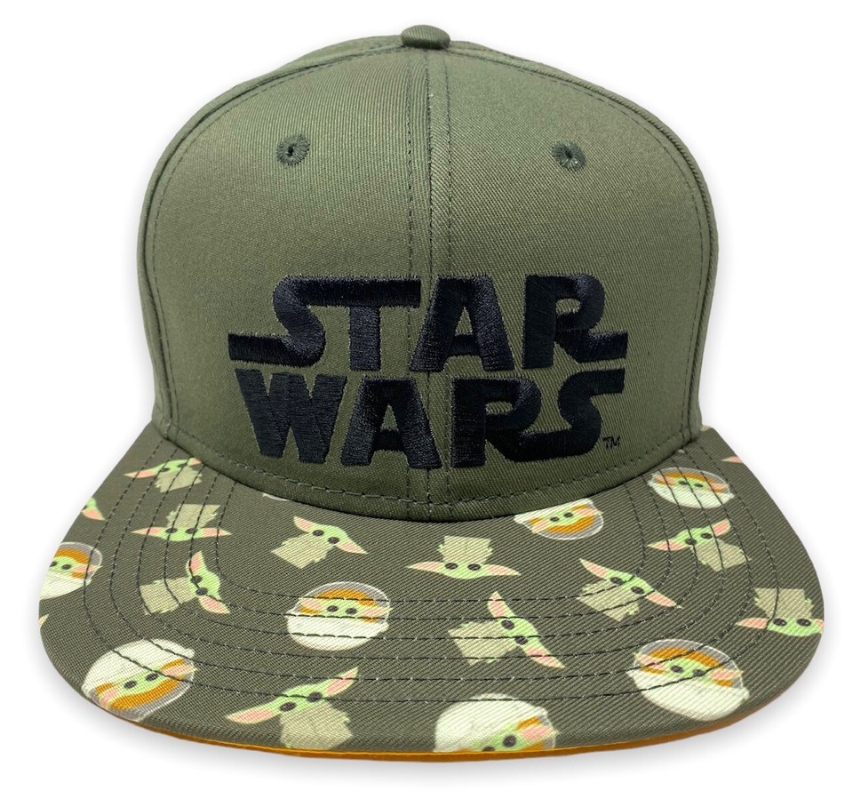 Star Wars Men's Officially Licensed Mandalorian Baby Yoda Snapback Hat ...
