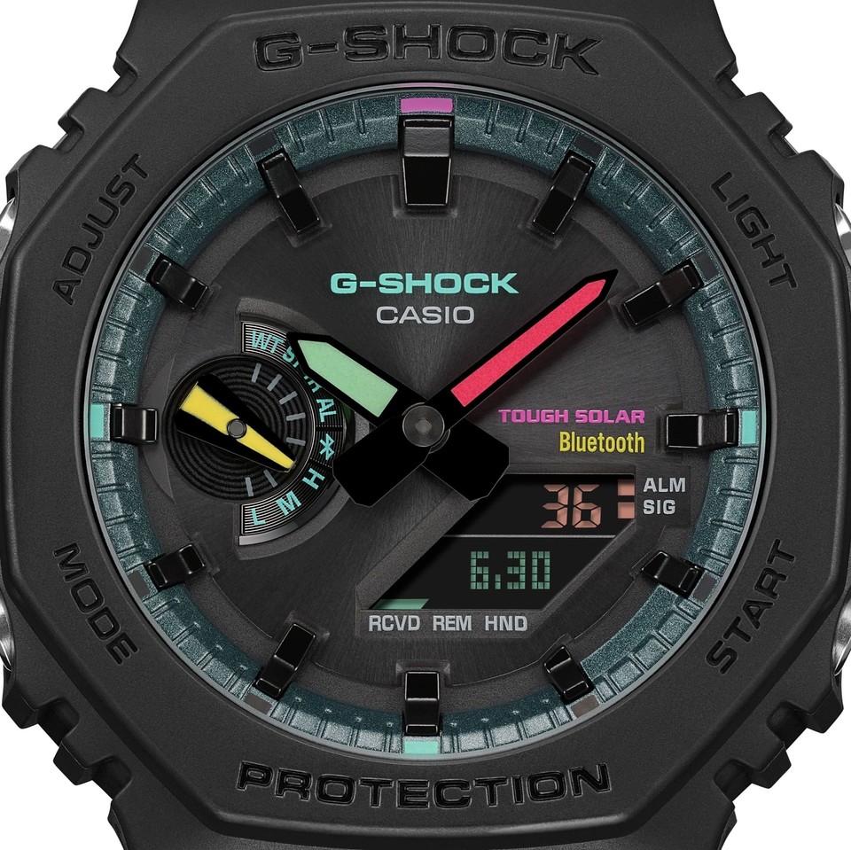 CASIO G-SHOCK GA-B2100MF-1AJF Multi Fluorescent color Bluetooth Solar ...