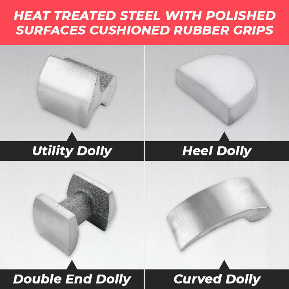 7Pcs Car Body Repair Tools Hammer & Dolly Panel Beating Dent Roller ...