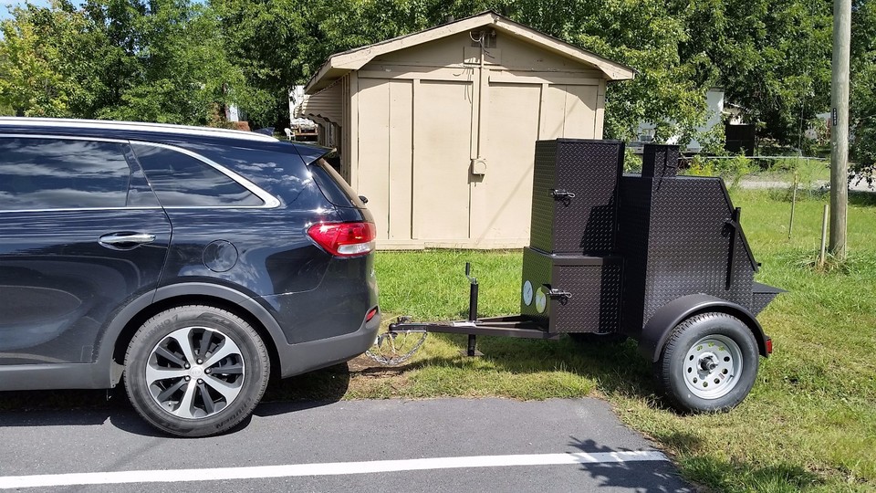 Rotisserie Mobile BBQ Smoker Grill Trailer Food Truck Concession ...