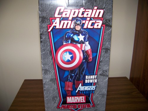 BOWEN MARVEL CAPTAIN AMERICA STATUE - FACTORY SEALED * SUPER LOW NUMBER ...