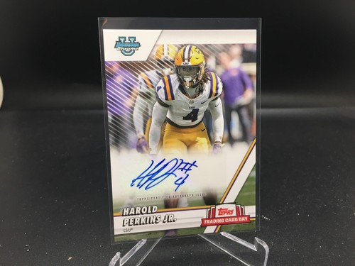Harold Perkins Jr 2024 Topps International Trading Card Day Auto /35 ...