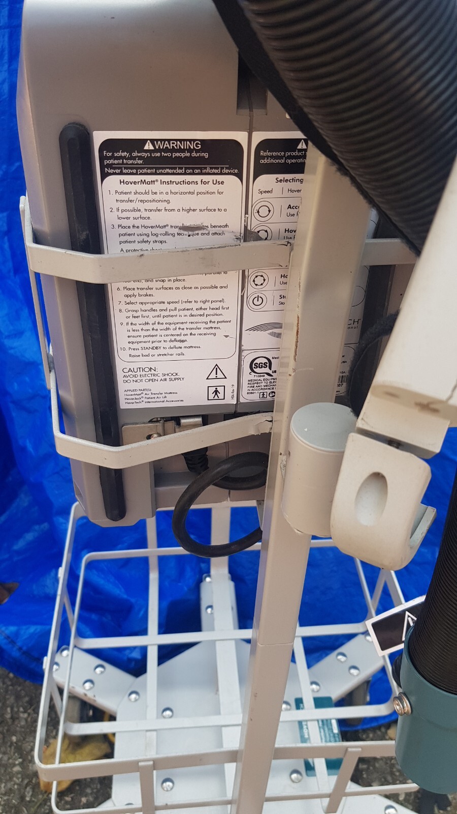 HOVERTECH HOVERMATT HTAIR1200-A AIR TRANSFER SYSTEM PUMP with cart | eBay