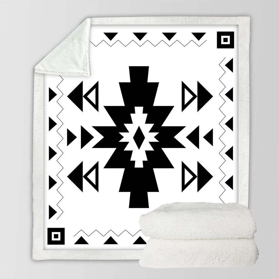 Black And White Aztec Design