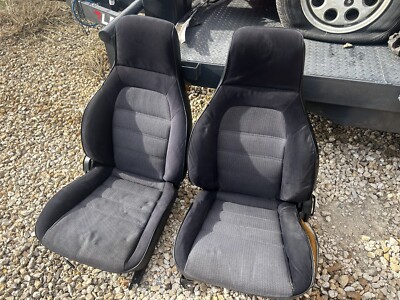 1986-1991 MAZDA RX7 FC OEM BLACK CLOTH SEATS | eBay