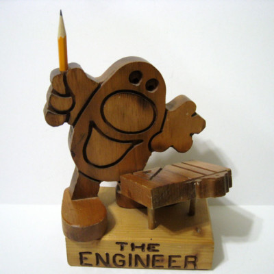 Don Mars Originals ® THE ENGINEER Wood Wooden Figurine | eBay