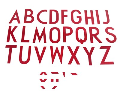 2018 2019 OFFICIAL SPORTING ID PORTUGAL AWAY RED PLAYER SIZE LETTERS | eBay