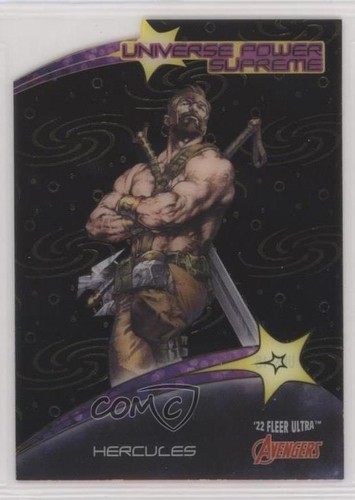 2022 Fleer Ultra Avengers Universe Power Supreme Black Die-Cut Hercules ...