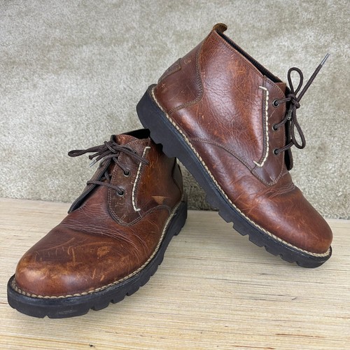 HS Trask Mens Chukka boots 10 M Shoes Brown Leather 1178 Vibram Gumlite ...
