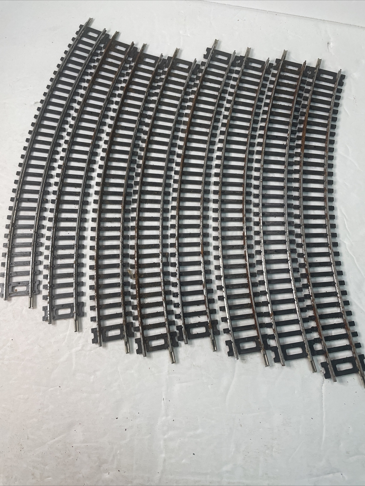 Vtg Ho Scale Train Track Steel Metal Curve lot of 8 Italy | eBay