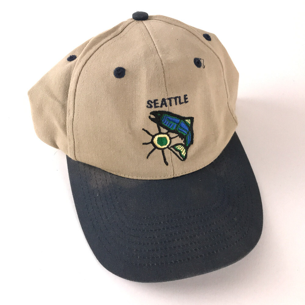 Retro Seattle Hat Fish Sun Northwest Icons - Gem