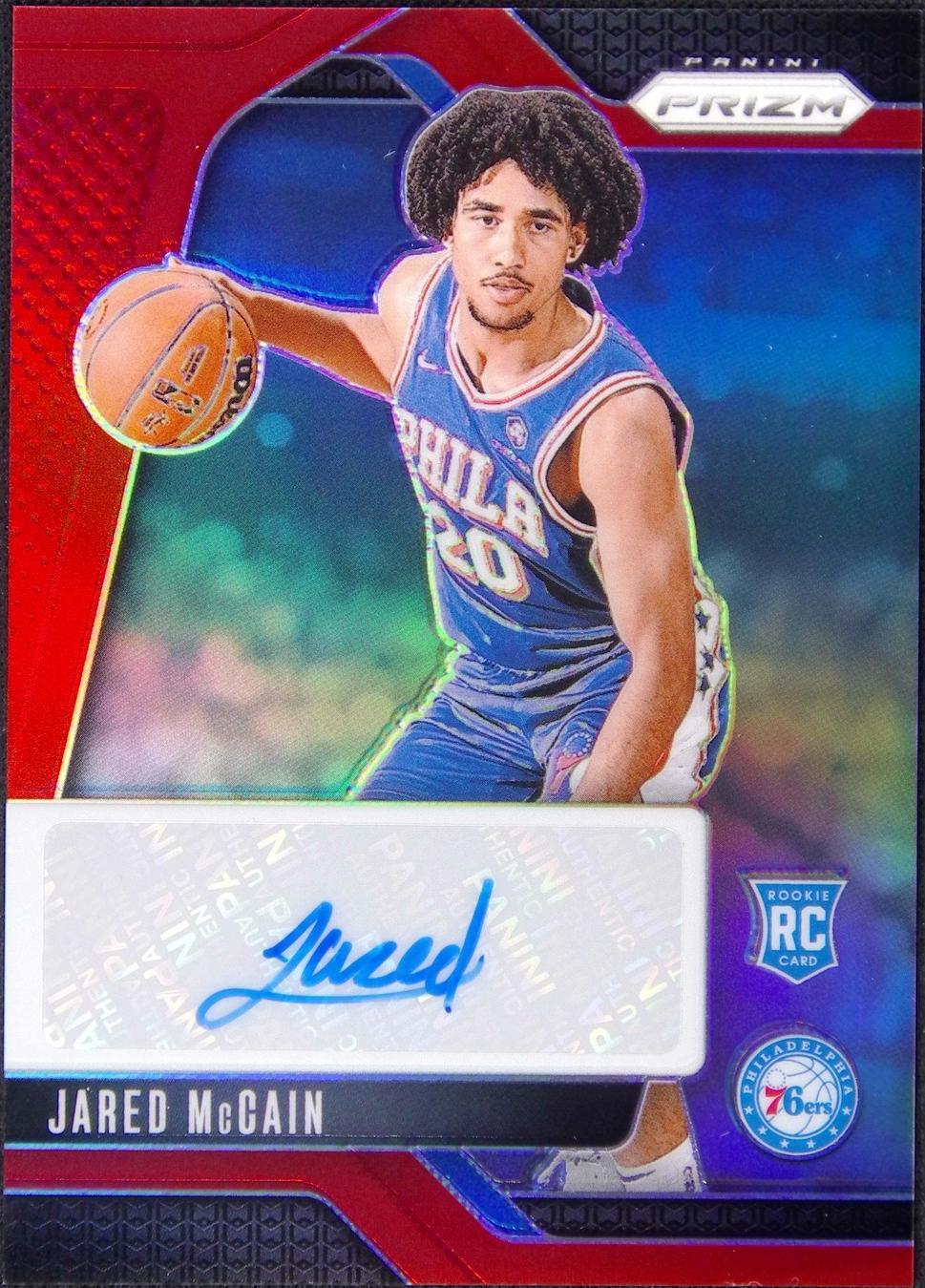 2024-25 Panini Prizm - Rookie Signatures Jared McCain #RSI-26 Red Prizm ...