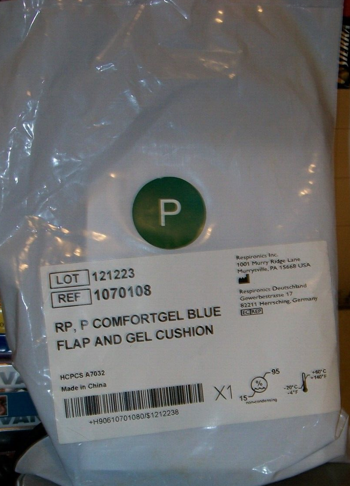 RESPIRONICS PETITE COMFORTGEL BLUE FLAP AND GEL CUSHION | eBay
