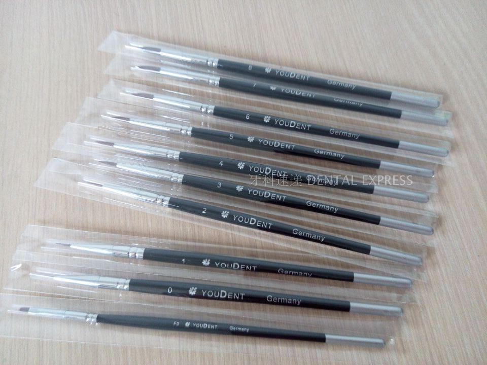 10pcs/set Dental Lab Porcelain Synthetic Brush Pen Set Equipment Well ...
