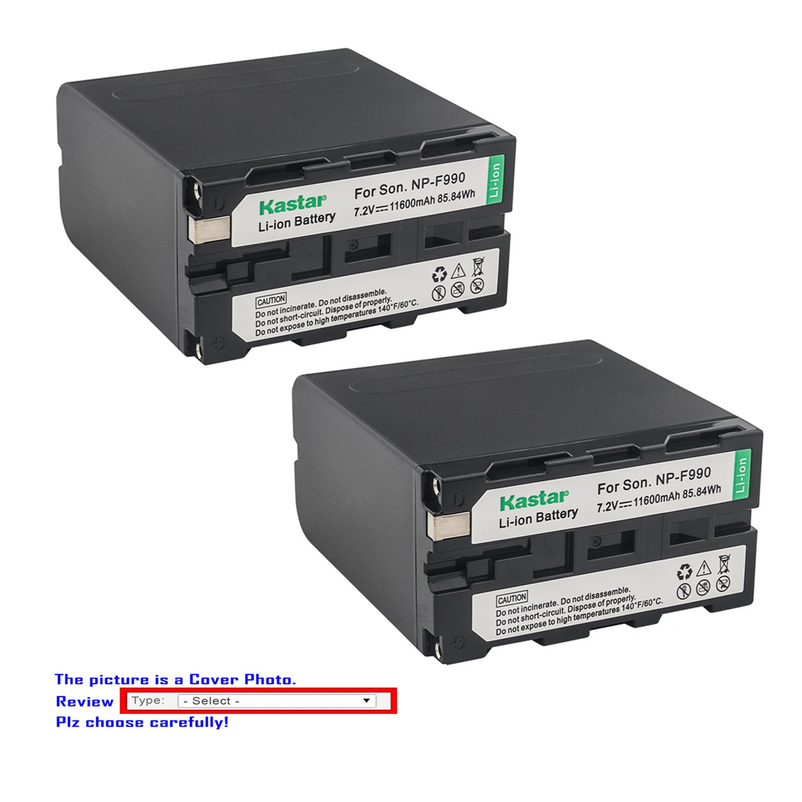 Kastar Replacement Battery for Sony NP-F990 & CCD-TR415 CCD-TR416 CCD ...