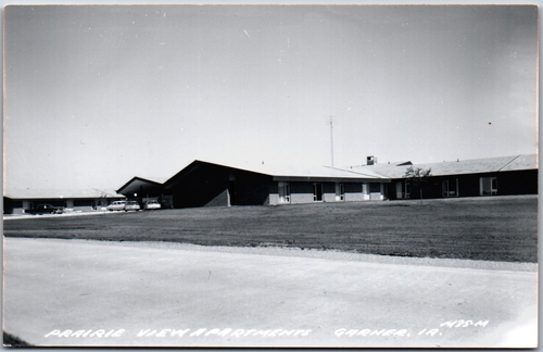 Garner Iowa Prairie View Apartment Building Hancock County RPPC Vintage ...