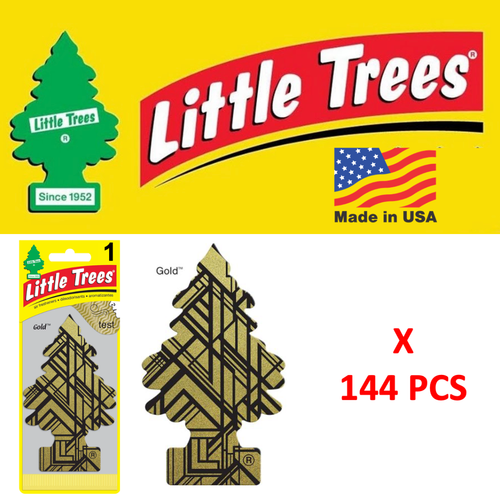 Gold Freshener air Little Trees 10210 Air Tree MADE IN USA Pack of 144 ...