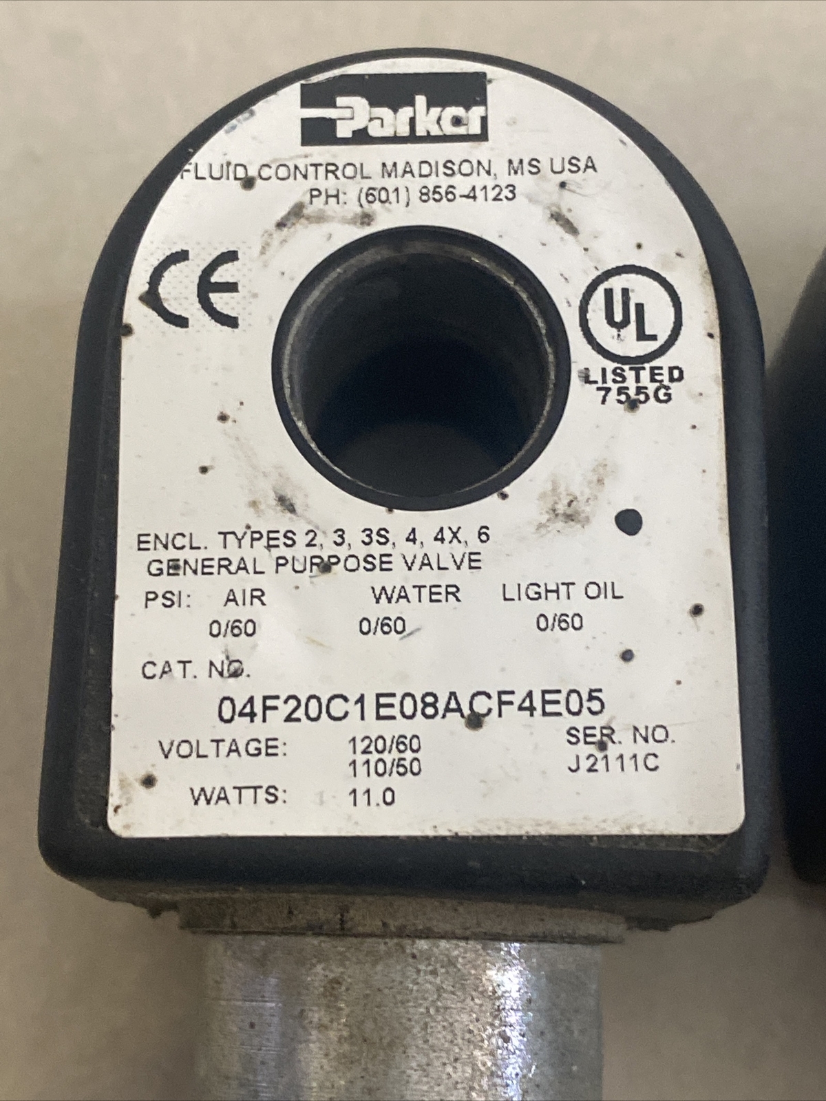 LOT OF 3 Parker VAL07378 General Purpose Solenoid COIL ...