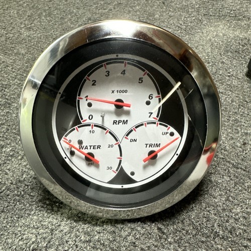 Ranger Boat Marine Multifunction RPM Water PSI Trim Gauge 64477F New | eBay