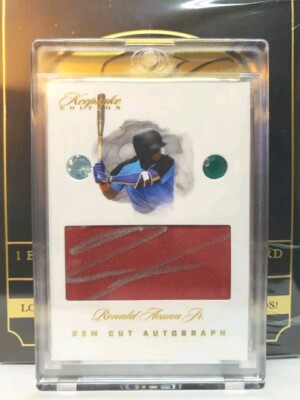 2023 Keepsake Ronald Acuna Jr. /8 Gem Cut Autograph Rare #GA-48 | eBay