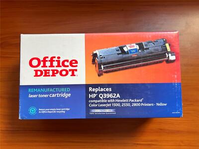 Office Depot Remanufactured Laser Toner for HP Q3962A - Yellow | eBay