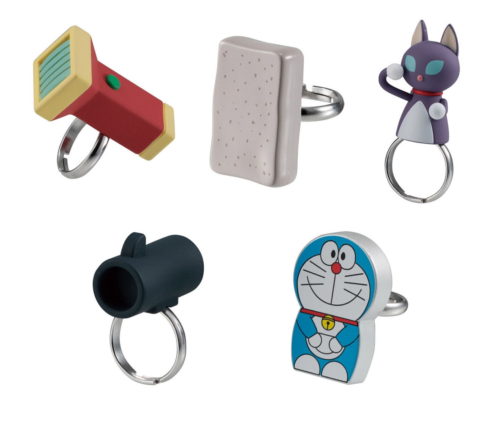 Doraemon Secret Tools Ring Collection 2 Bandai Gashapon Figure Toys set ...