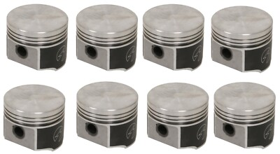 SPEED PRO Forged Coated Flat Top Pistons Set/8 for Chrysler/Dodge 383 ...