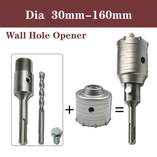 30-160mm TCT Core Hole Saw Drill Bit Hole Saw Cutter For Concrete SDS ...