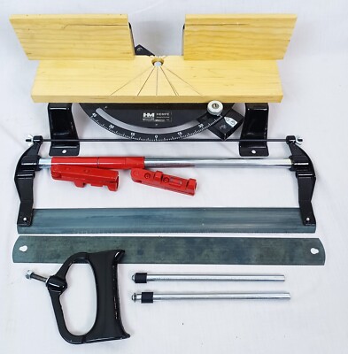 Miter Box with Saw All Angles Full Range w 2 Blades - HMC Hempe Model ...
