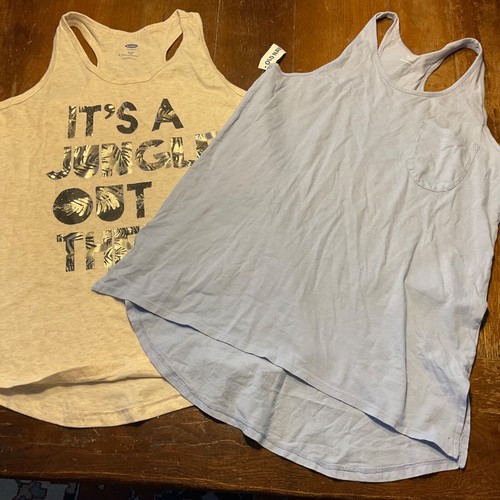 Lot of 2 Old Navy Girls Relaxed Fit Racerback Tank Tops Size XL/14 | eBay