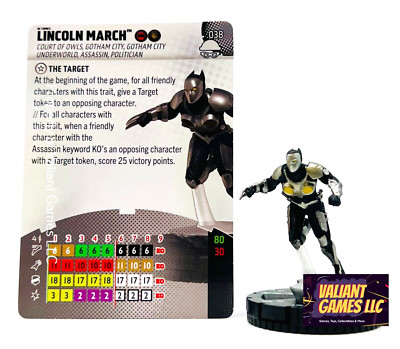 DC Heroclix Lincoln March #038 w/ Card Notorious Set | eBay