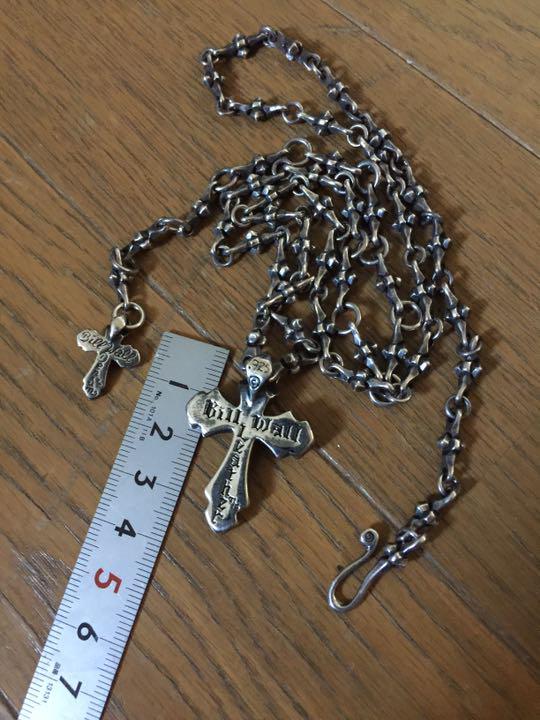 Bill Wall Leather BWL Brand Rosary 925 Necklace Cross Charm Accessory ...