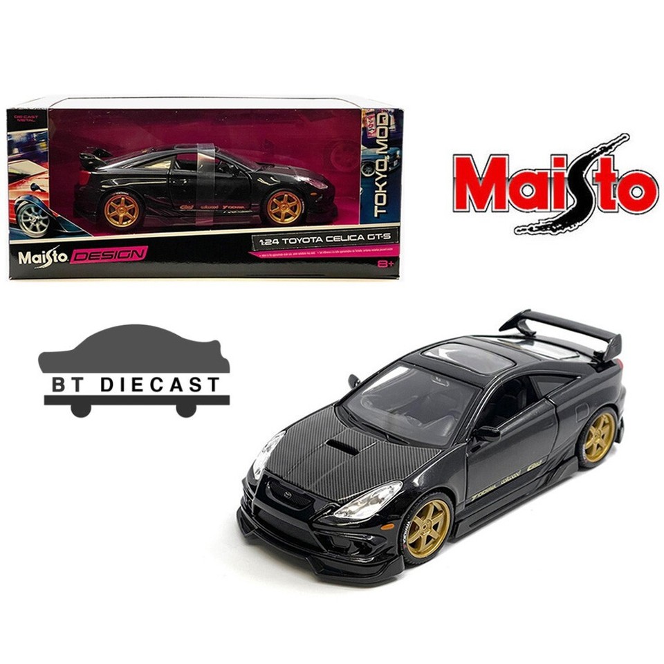 MAISTO DESIGN TOKYO MOD TOYOTA CELICA GT-S 1/24 DIECAST MODEL CAR BLACK ...