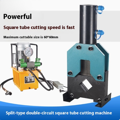 Square Tube Cutting Machine Hydraulic Slitting 60 * 60 Angle Iron Angle ...