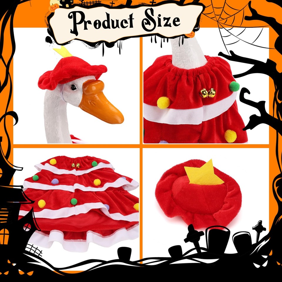 Christmas Fall Goose Outfit, Themed Goose Outfit for Porch & Yard ...