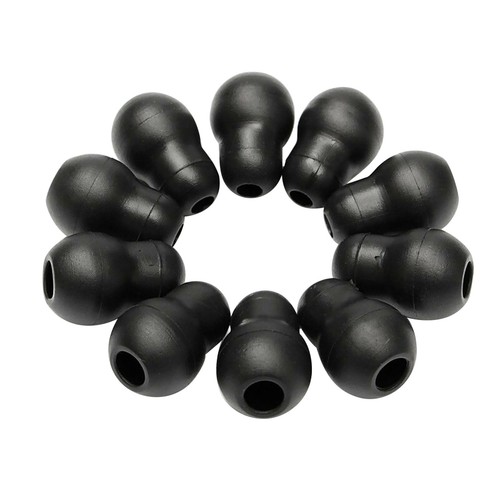 10Pcs Silicone Black Soft Eartips Earplug Earpieces For Littmann ...