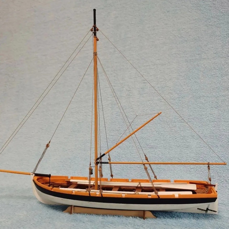 Boat Model Building kit Scale 1/35 Wood Lifeboat Sailboat Wooden ...
